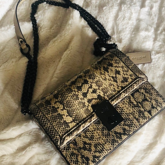Coach | Bags | Coach Genuine Python Crossbodyshoulder Purse | Poshmark